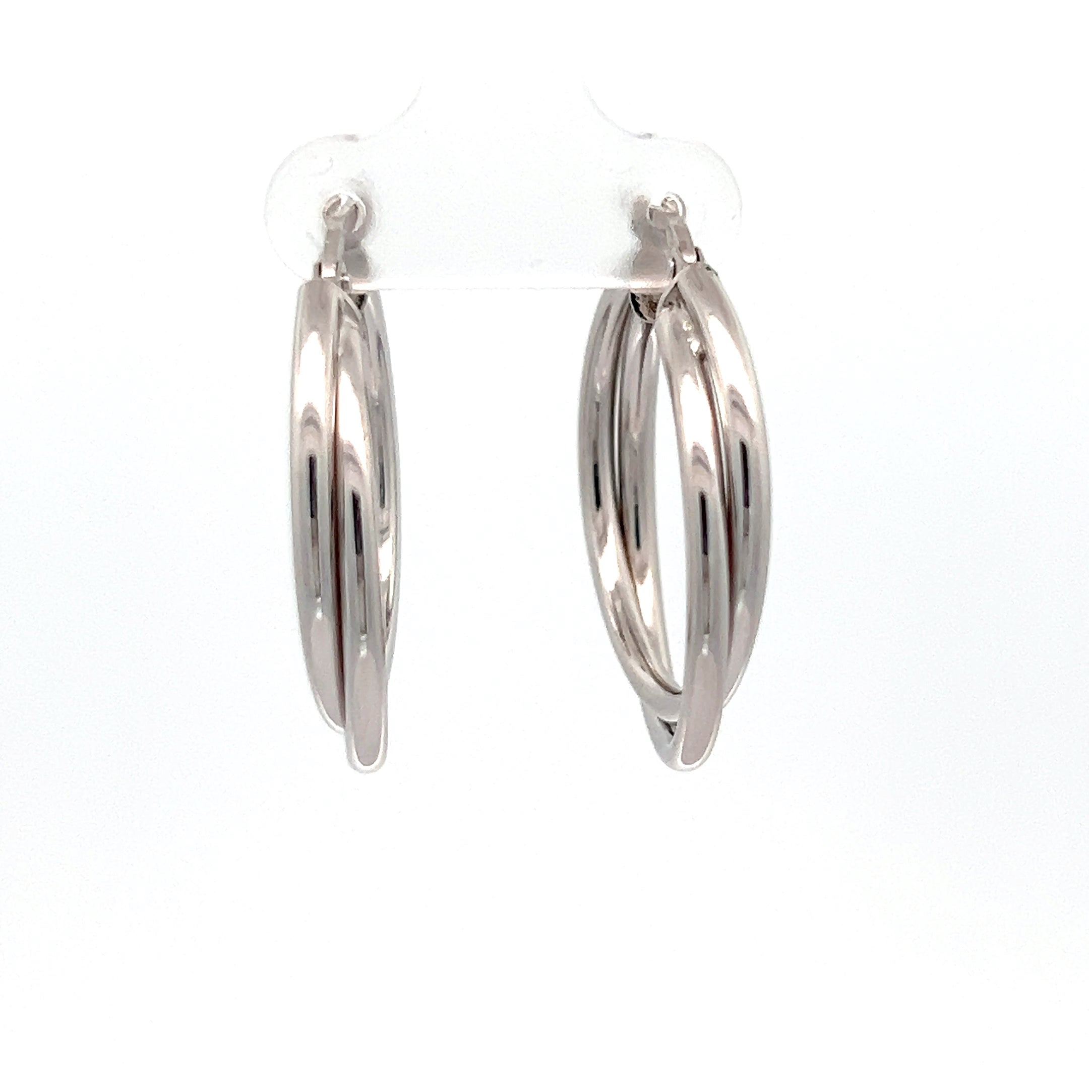 Interlocking Round Hoops - Sterling Silver - 1526 – Oriental Treasure