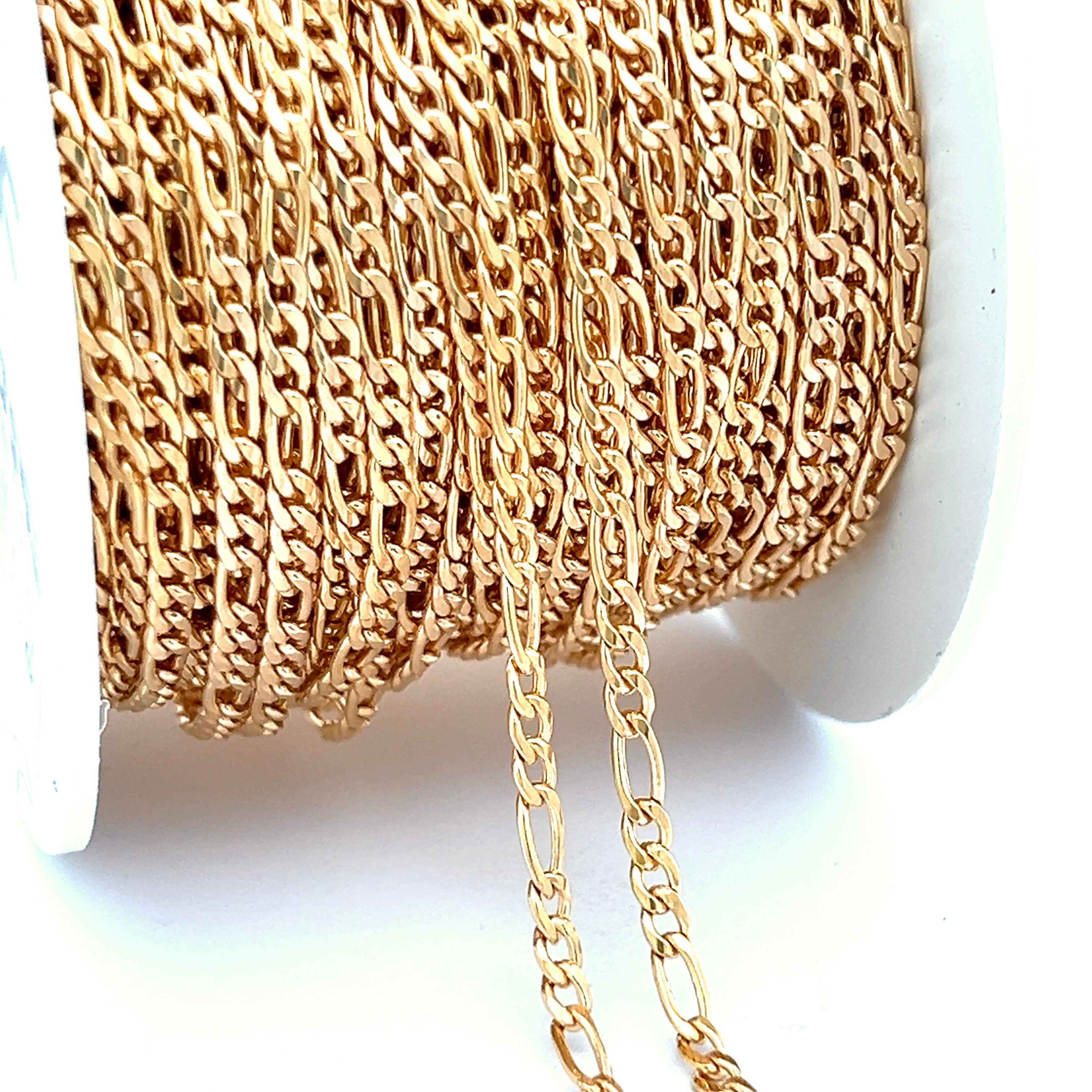 CX30: 2.9mm Figaro Chain by the foot – Oriental Treasure