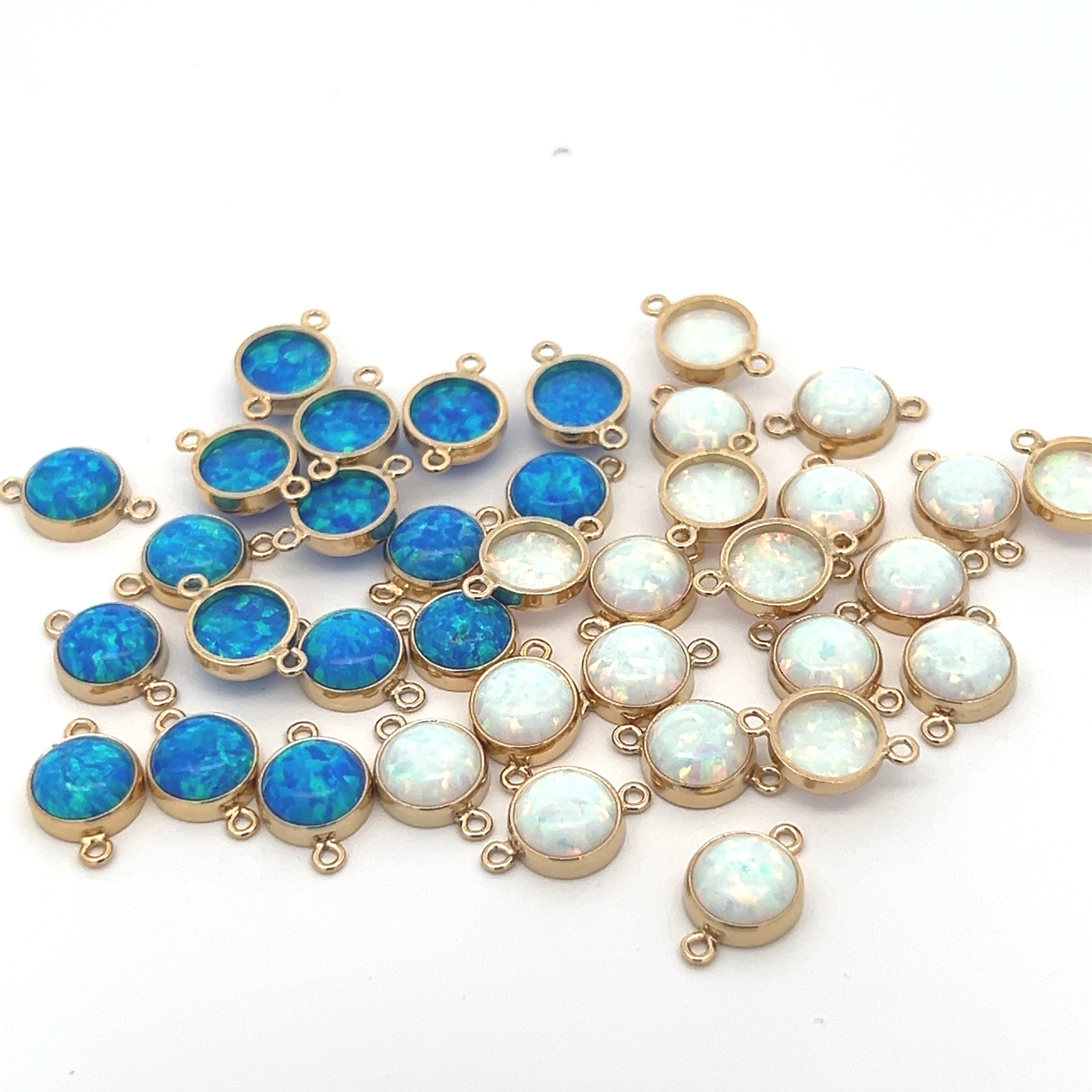 CN39 - 6mm Faux Stone Connectors (2 pcs) – Oriental Treasure