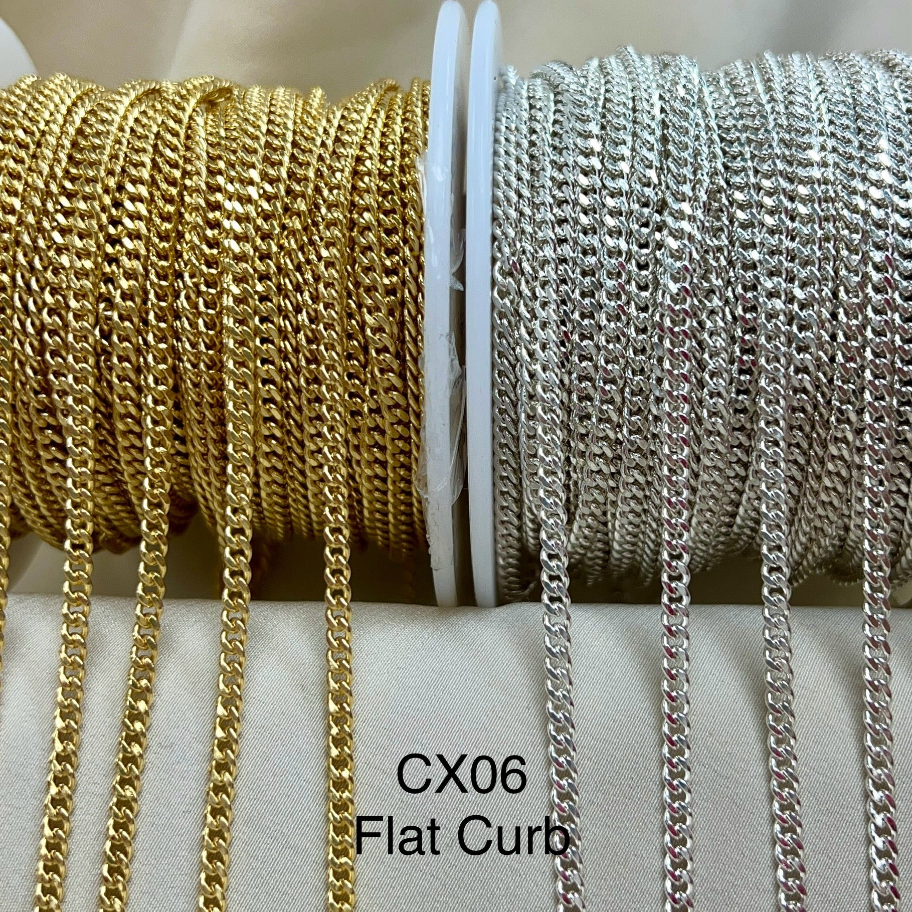CX06 - 2.7mm Flat Tight Curb Chain by the foot – Oriental Treasure