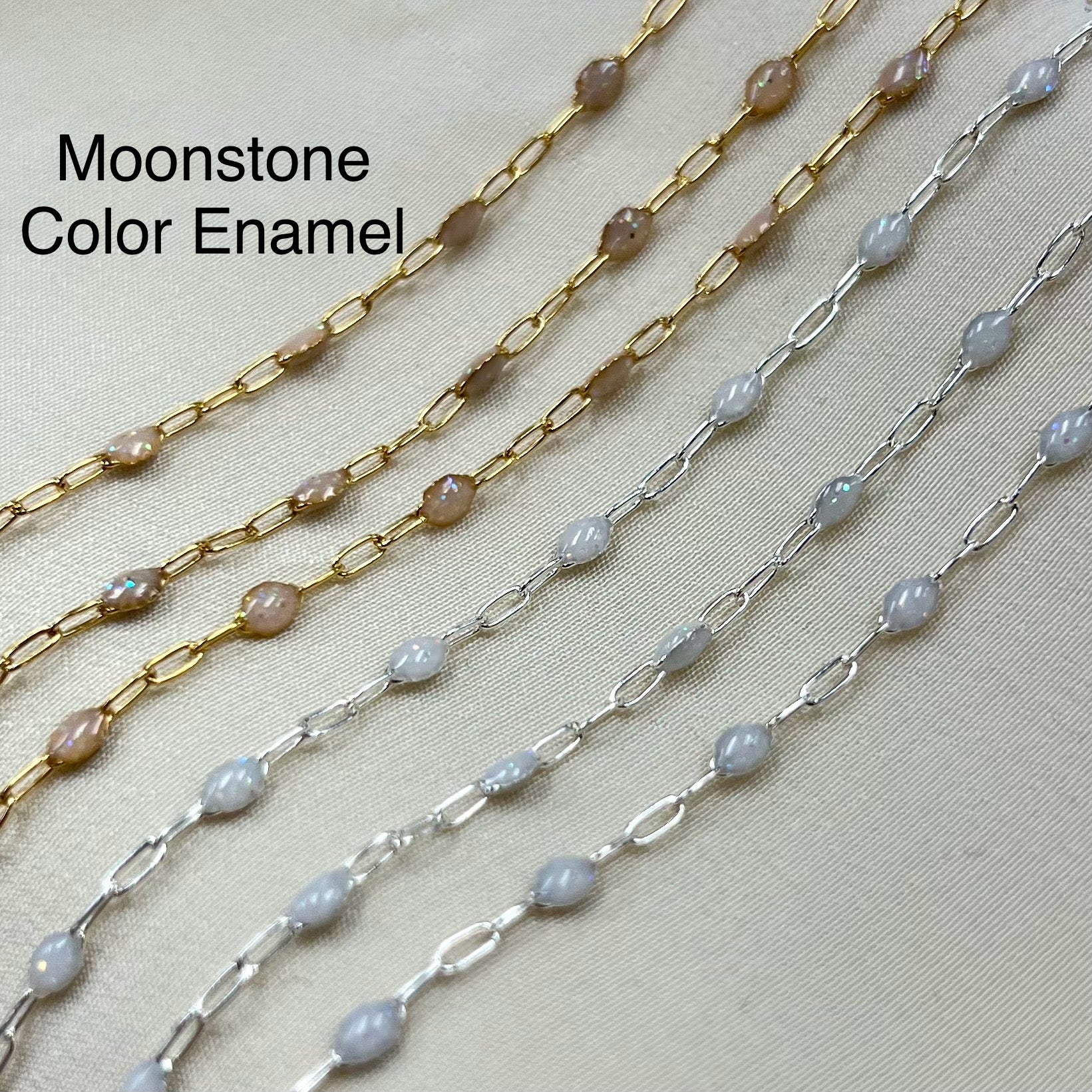 CX27: Enamel Paperclip Chain by the foot – Oriental Treasure