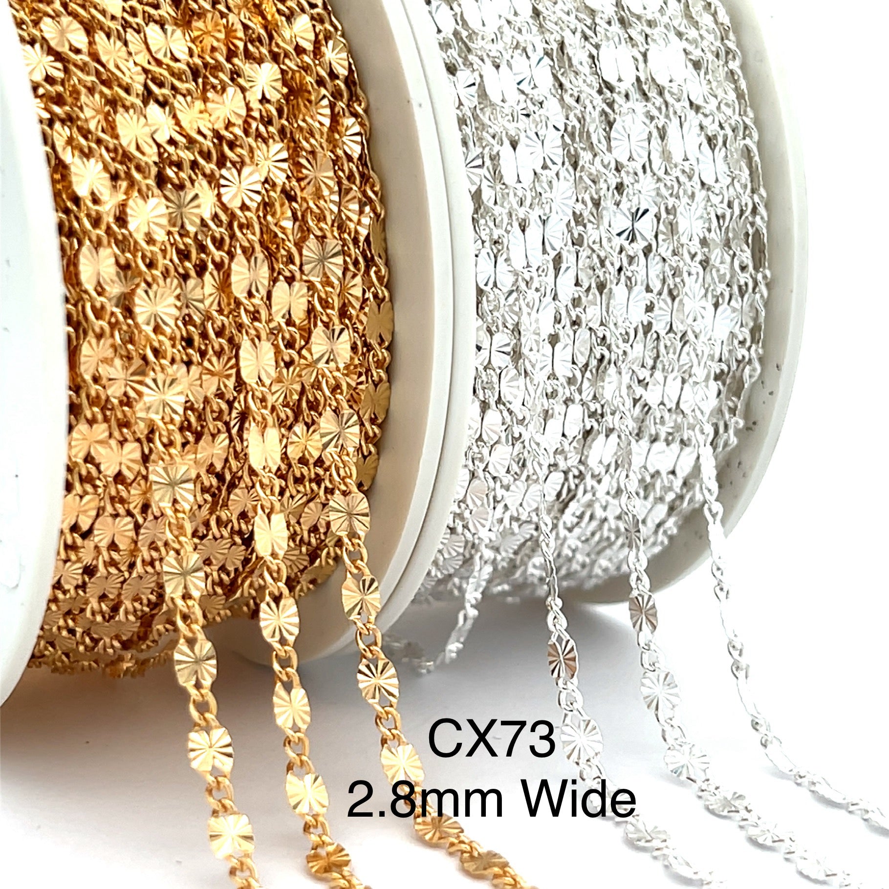 CX73L - 2.8mm Starlight chain by the foot – Oriental Treasure